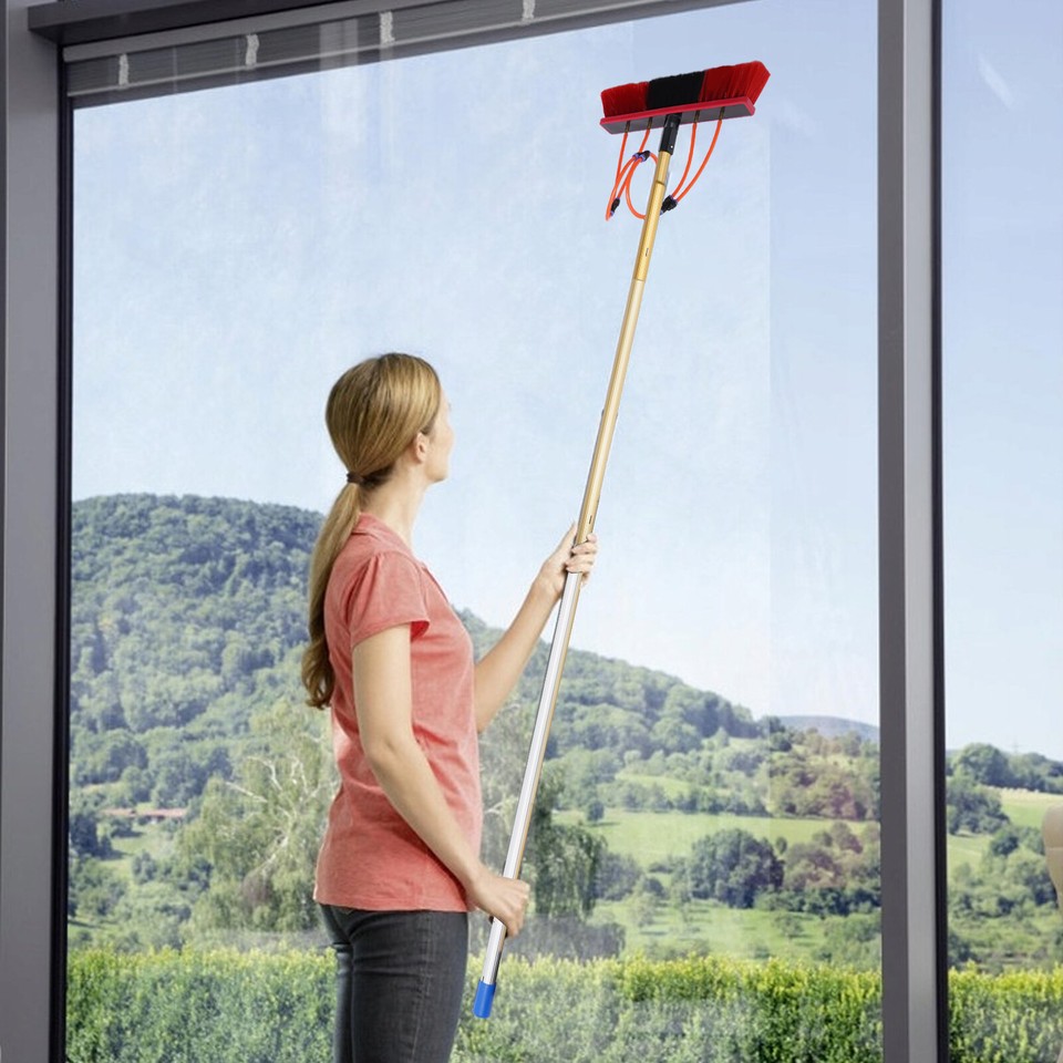 26FT Water Fed Pole Cleaning Brush Tool For Window+ Solar Panel Clean ...