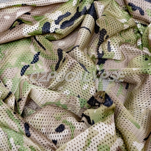 Multicam Polyester Mesh Scarf scrimmage netting sniper veil concealment ...