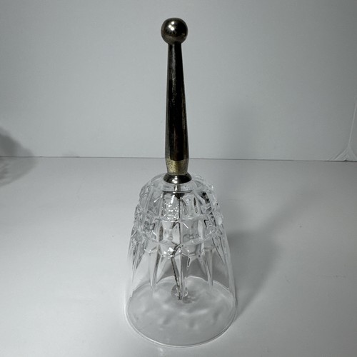 Princess House Etched Crystal Glass Dinner Bell 6"x3" BEAUTIFUL for ...