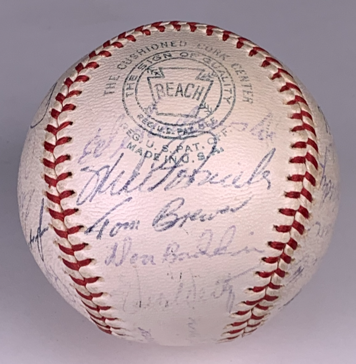 1960 Boston Red Sox Ted Williams Team Autographed Signed Baseball AMCo ...