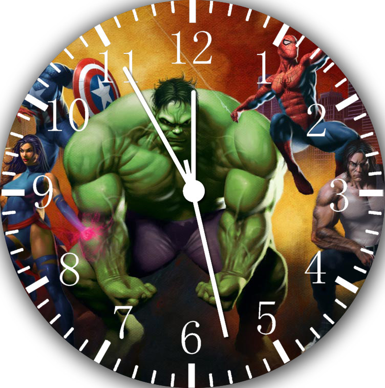 Super Hero Hulk Frameless Borderless Wall Clock Nice For Gifts or Decor ...