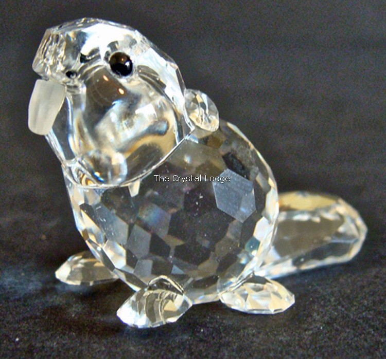 SWAROVSKI CRYSTAL BEAVER BABY SITTING 161638 MINT BOXED RETIRED RARE | eBay