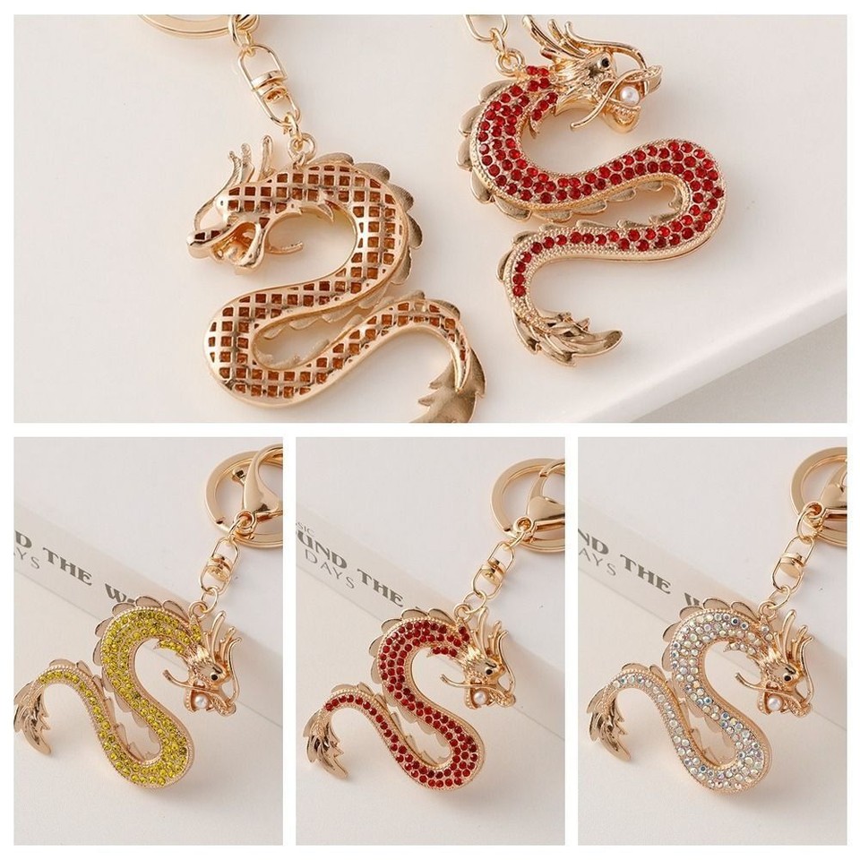 Cartoon Dragon Key Chain 3D Cartoon Year of The Dragon Keychain ...