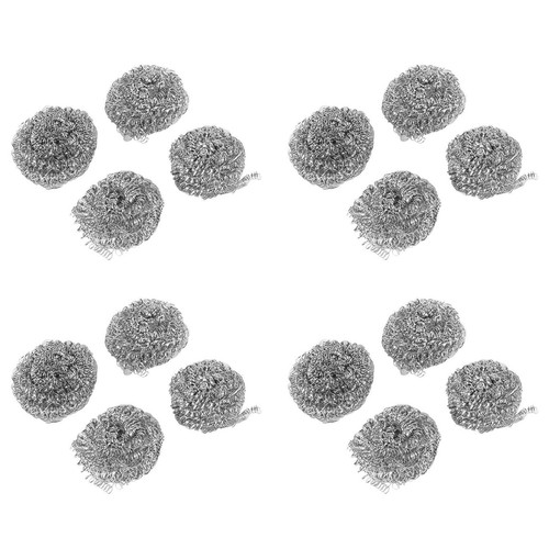 16 PCS Stainless Steel Sponges Scrubbers, Utensil Scrubber Scouring ...