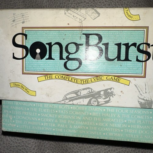 Song Burst 50’s And 60’s Edition Complete The Lyric Music Cards Game | eBay