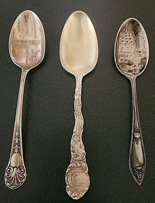 Sterling Silver Souvenir Spoons Lot 48.64g Scrap Weight | eBay
