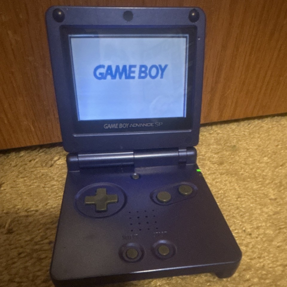 Nintendo Game Boy Advance SP Blue Handheld System AGS-001 | eBay