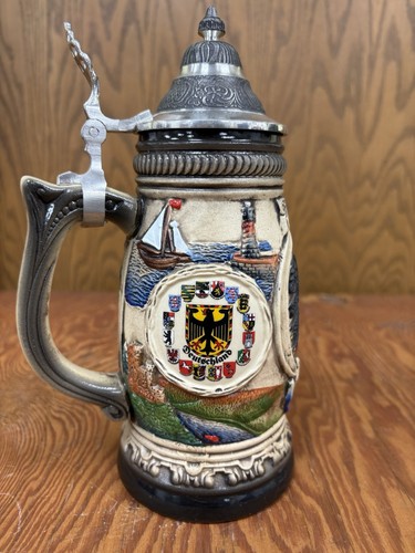 Zoller & Born German Stein Hand Painted Germany Limited Ed. Hamburg ...