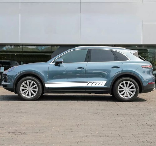 FOR Porsche Cayenne Auto Door Decals 2PCS Graphic Vinyl Side Stripe Car ...