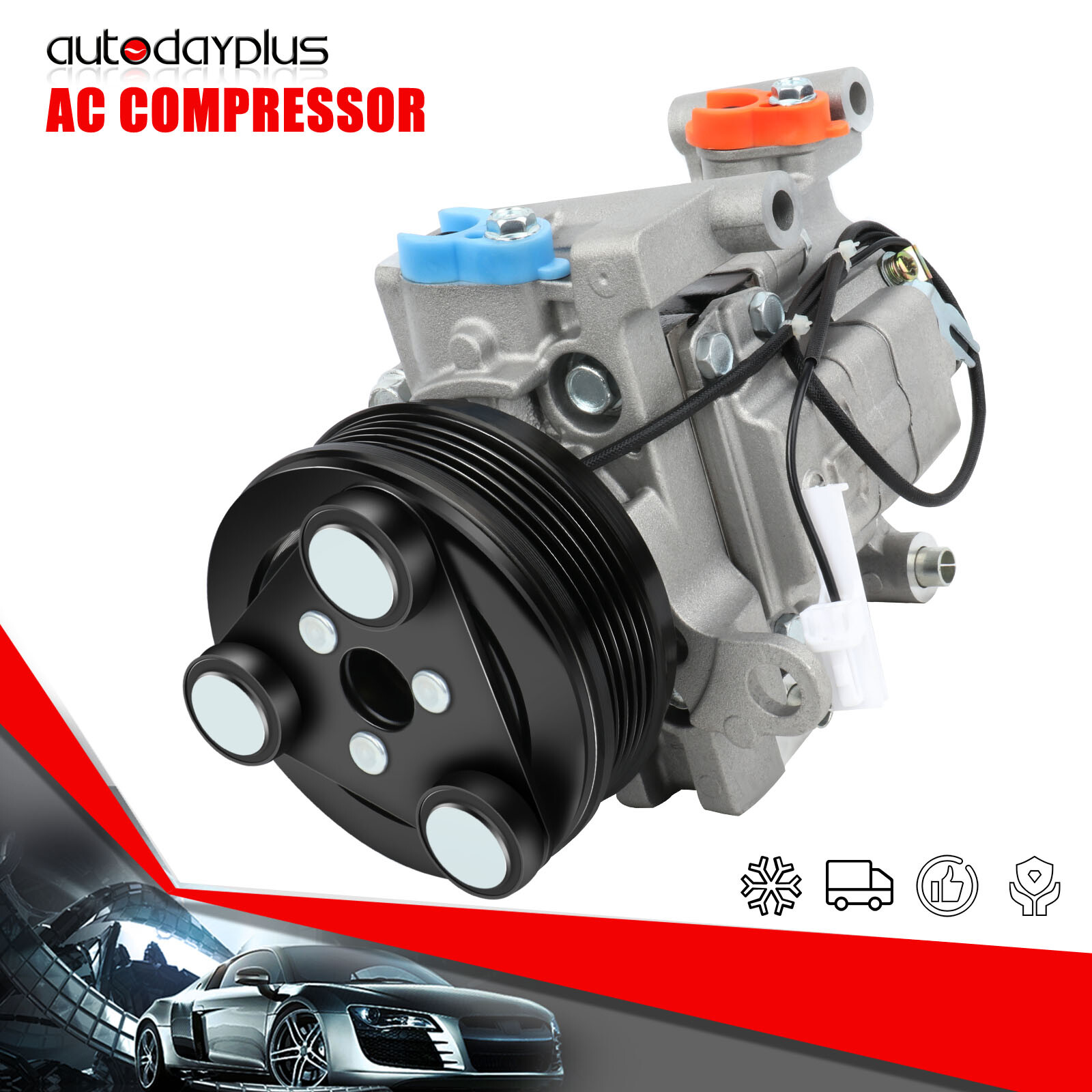 For 2004-2009 Mazda 3 2.0L A/C Compressor W/Clutch CO 10759C CC4361450E ...