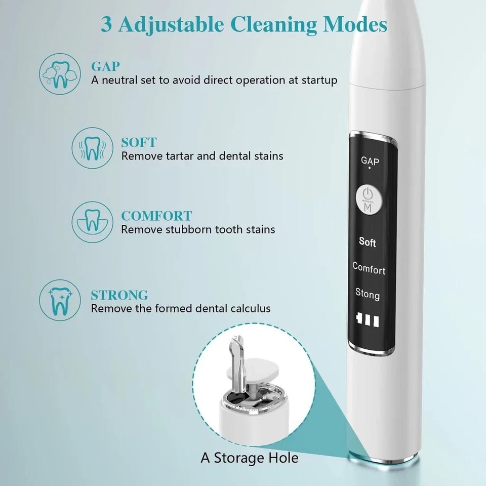 Ultrasonic Tooth Dental Plaque Calculus Stain Remover Teeth Cleaning ...