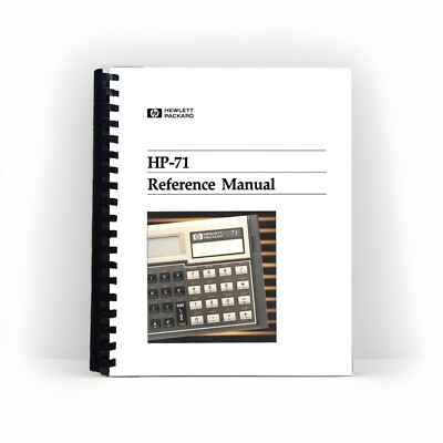Reference manual for Hewlett Packard HP 71B Calculator | eBay