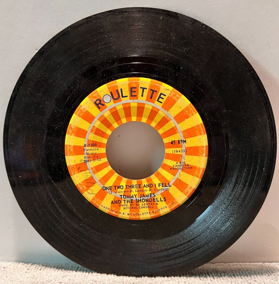 B89 Tommy James: Mony Mony / One Two Three And I Fell, 1968 Roulette R ...