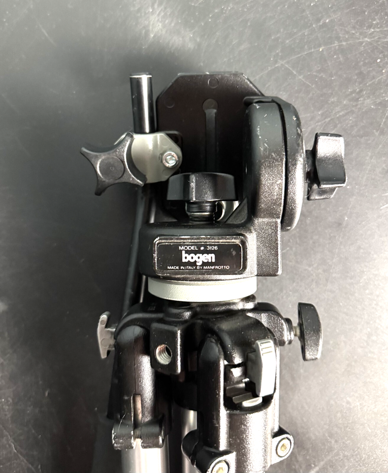 Manfrotto Bogen 3001 Tripod w/ Aluminum Legs and 3126 Head Made in ...