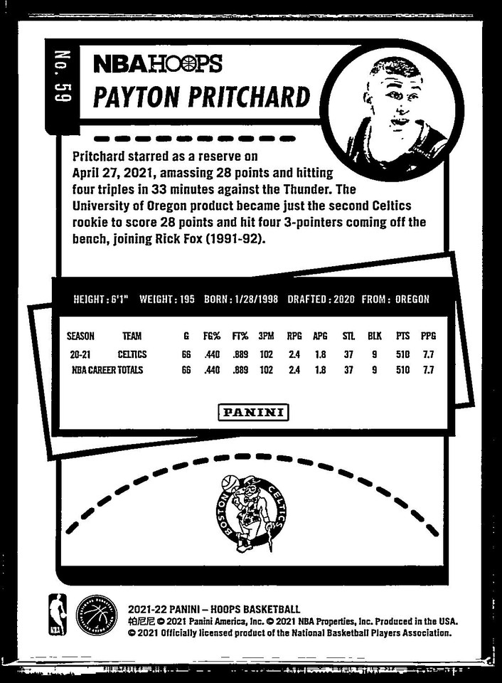Payton Pritchard Pick A Card Complete Your Player Collection | eBay
