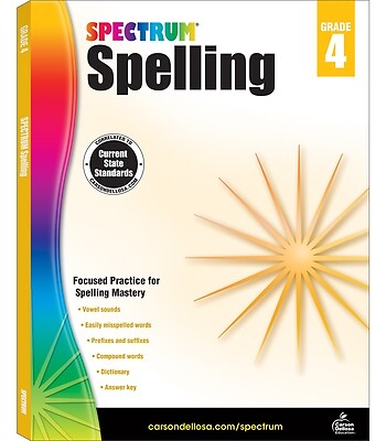 Spectrum Spelling, Grade 4 Spectrum 9781483811772 | eBay