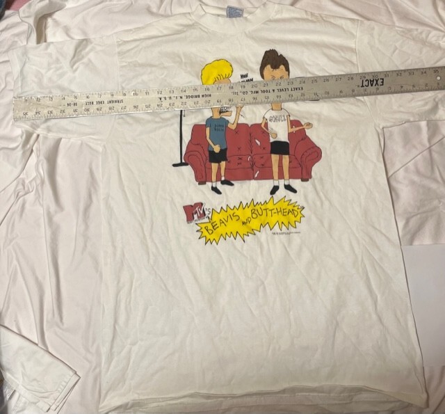 Vintage 1993 Beavis and Butthead MTV Stanley Desantis Cartoon Promo T ...