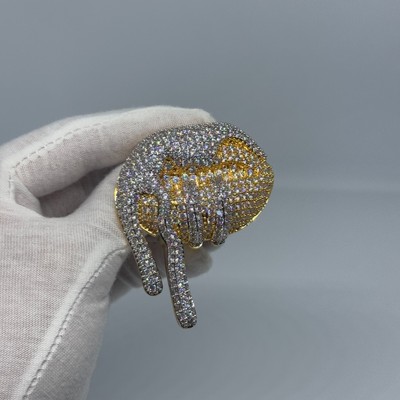 Iced Out Lips Pendant Womens Hip Hop Rapper Style | eBay