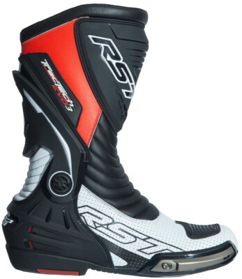 RST TRACTECH EVO 3 SPORTS MOTORCYCLE BOOTS PREMIUM QUALITY BLACK FLURO ...