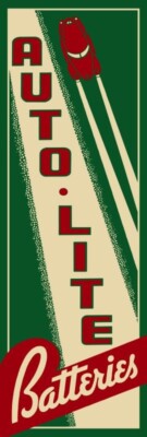 Auto-Lite Autolite Car Batteries NEW Sign 12x36" USA STEEL XL Size - 4 ...