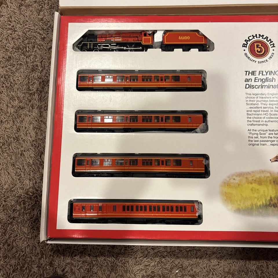HO Scale Bachmann 40-0190 "Flying Scot" Electric Train Set Steam ...