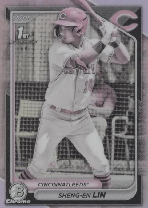 2024 Bowman Chrome - Prospects Sheng-En Lin #BCP-155 Pearl Refractor ...
