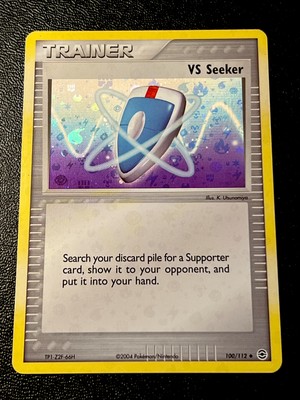 VS Seeker 100/112 NM Energy Symbol Holo Foil Fire Red & Leaf Green ...