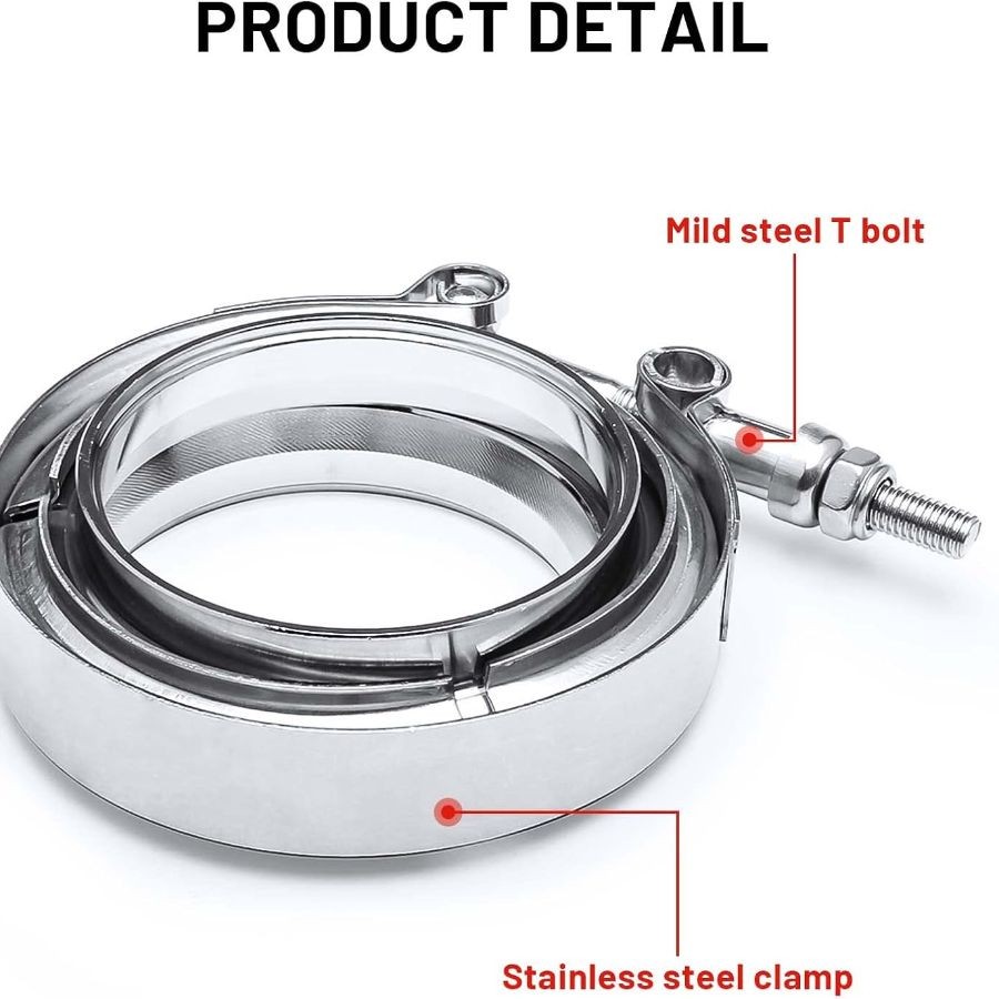 2.5 Inch Stainless Steel V Band Clamp with Mild Steel Male Female ...