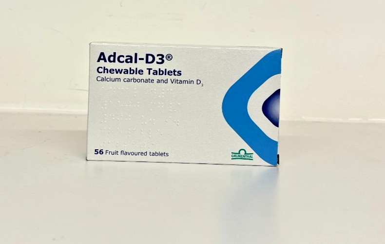 Adcal D3 - Calcium Carbonate & Vit D3 - 56 Chewable Fruit Flavoured ...