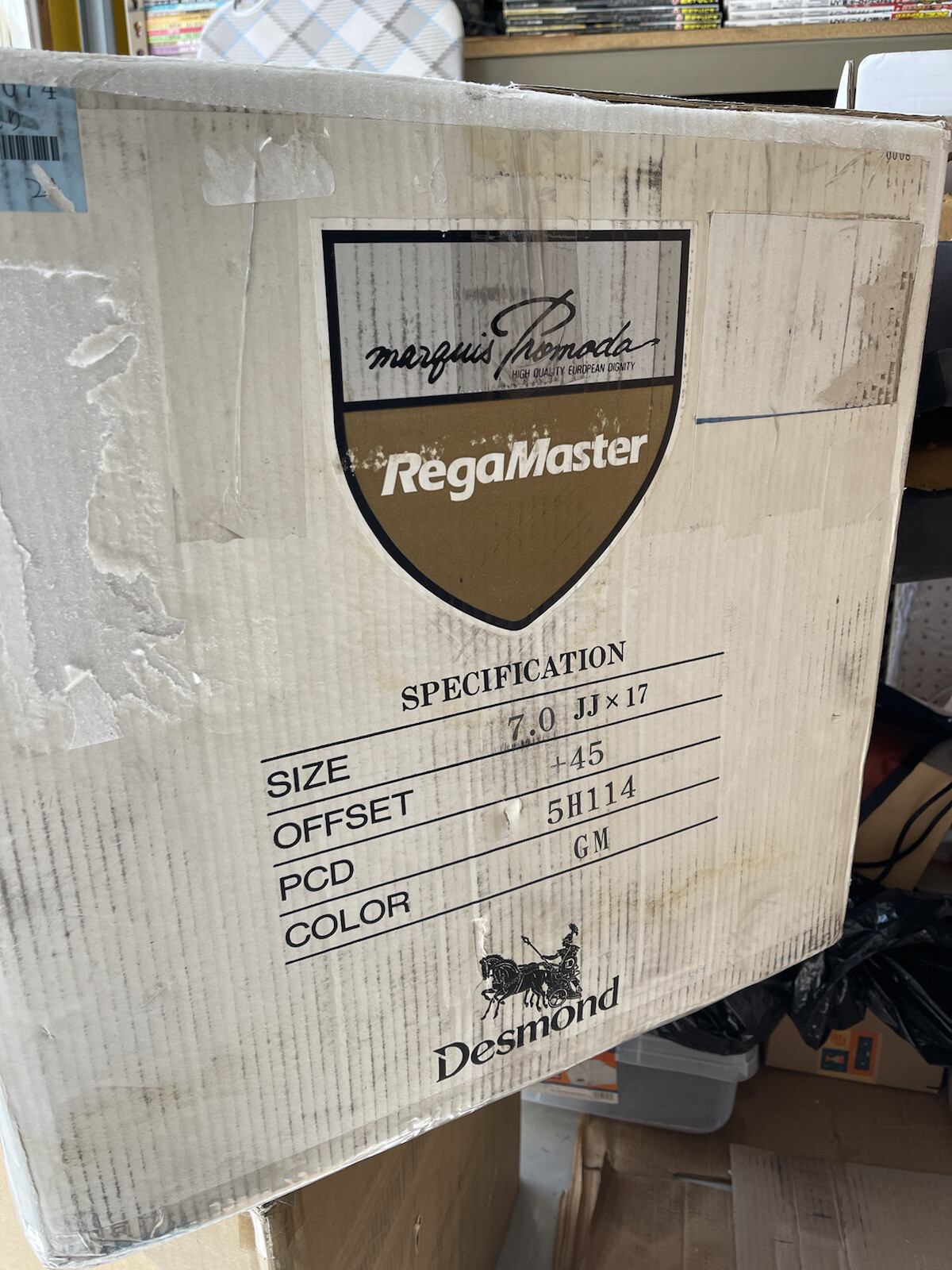 Rare JDM Desmond RegaMaster Marquis Promoda 17x7 +45 5x114 civic ...