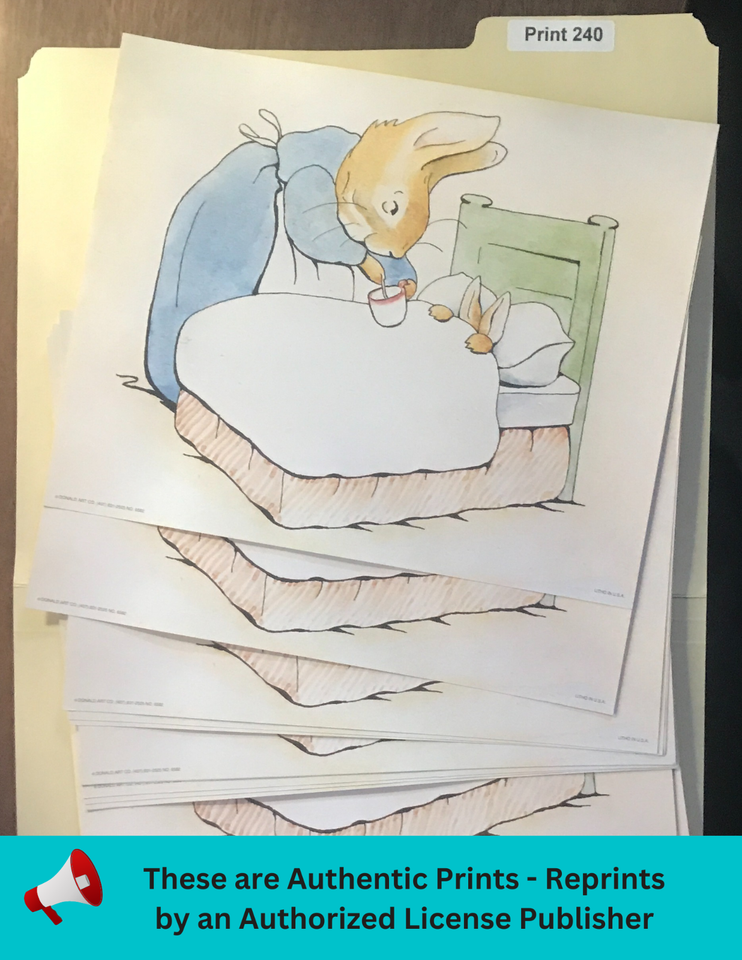 Beatrix Potter Mother Rabbit Puts Peter to Bed 8 x 10 Wall Art Print ...