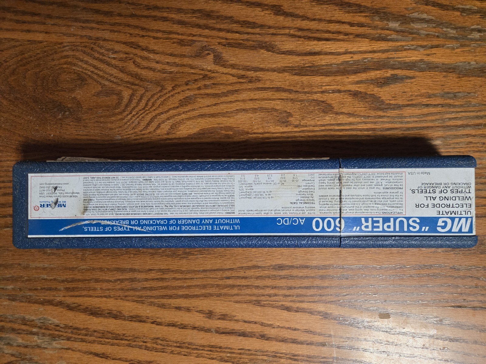 MG INDUSTRIES SUPER 600 HARD FACE ROD ELECTRODE 1/8" 5LBS OPEN BOX | eBay