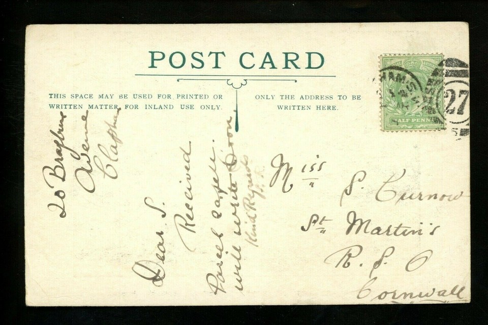 Music postcard Organ at Torrey Alexander Mission Royal Albert Hall ...