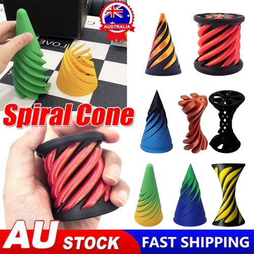 New Impossible Pyramid Passthrough Sculpture,Helix Screw Fidget Toy ...