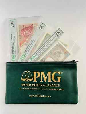 PMG Small Zipper Banknote Bag, Paper Money Guaranty, Free US Shipping ...