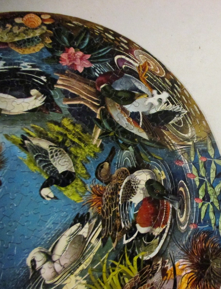 VINTAGE - WADDINGTONS CIRCULAR JIGSAW - WILD FOWL (1972) - 1PM | eBay UK