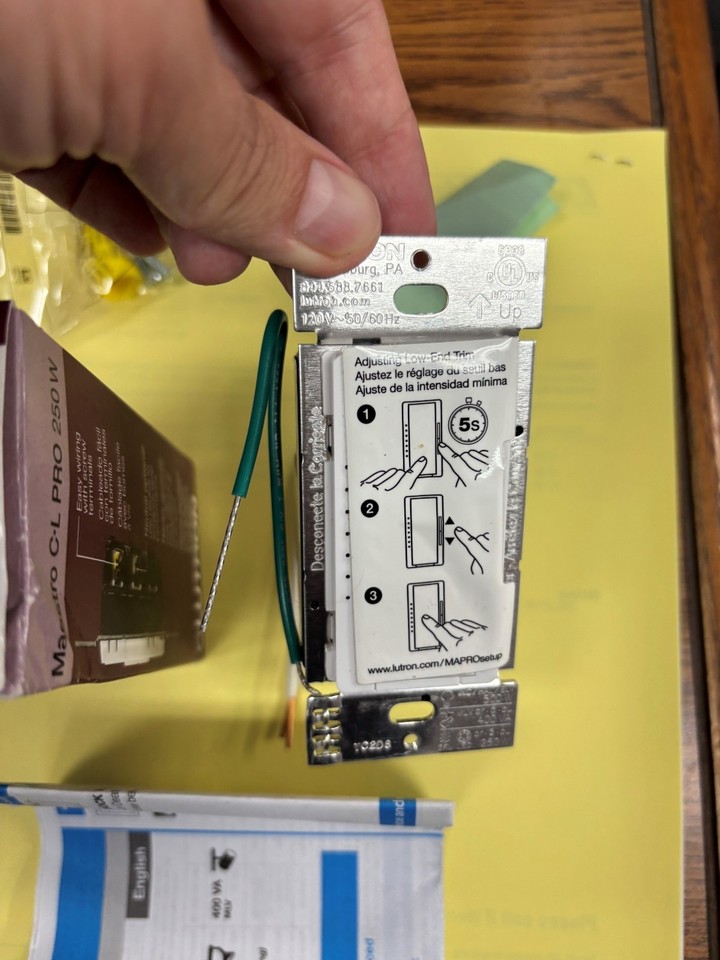 Lutron MA-PRO-WH - Maestro C.L PRO 250W 784276261760| eBay