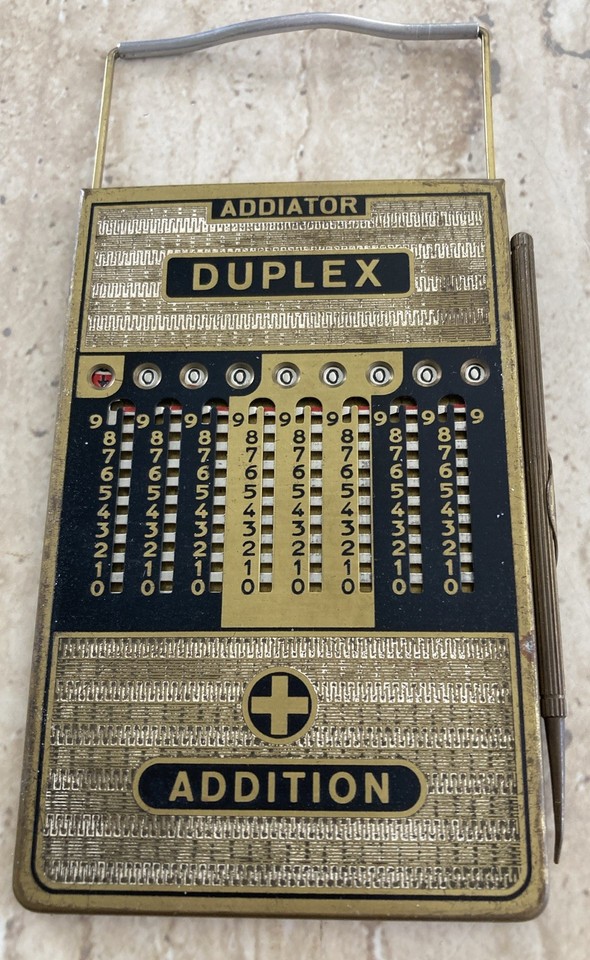 Vintage Addiator Duplex Calculator with Original Stylus | eBay