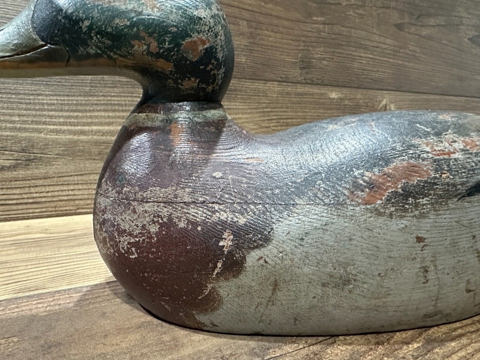 Antique Vintage Wood Duck Decoy **MASON** Mallard Drake -- Premier ...