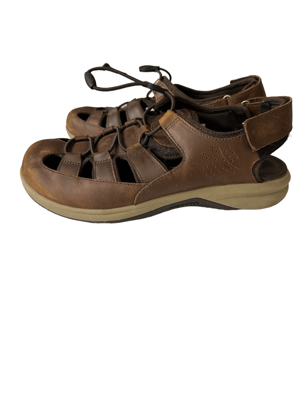 MERRELL TIDERISER LUNA FISHERMAN LEATHER Sandals Men's 8 | eBay