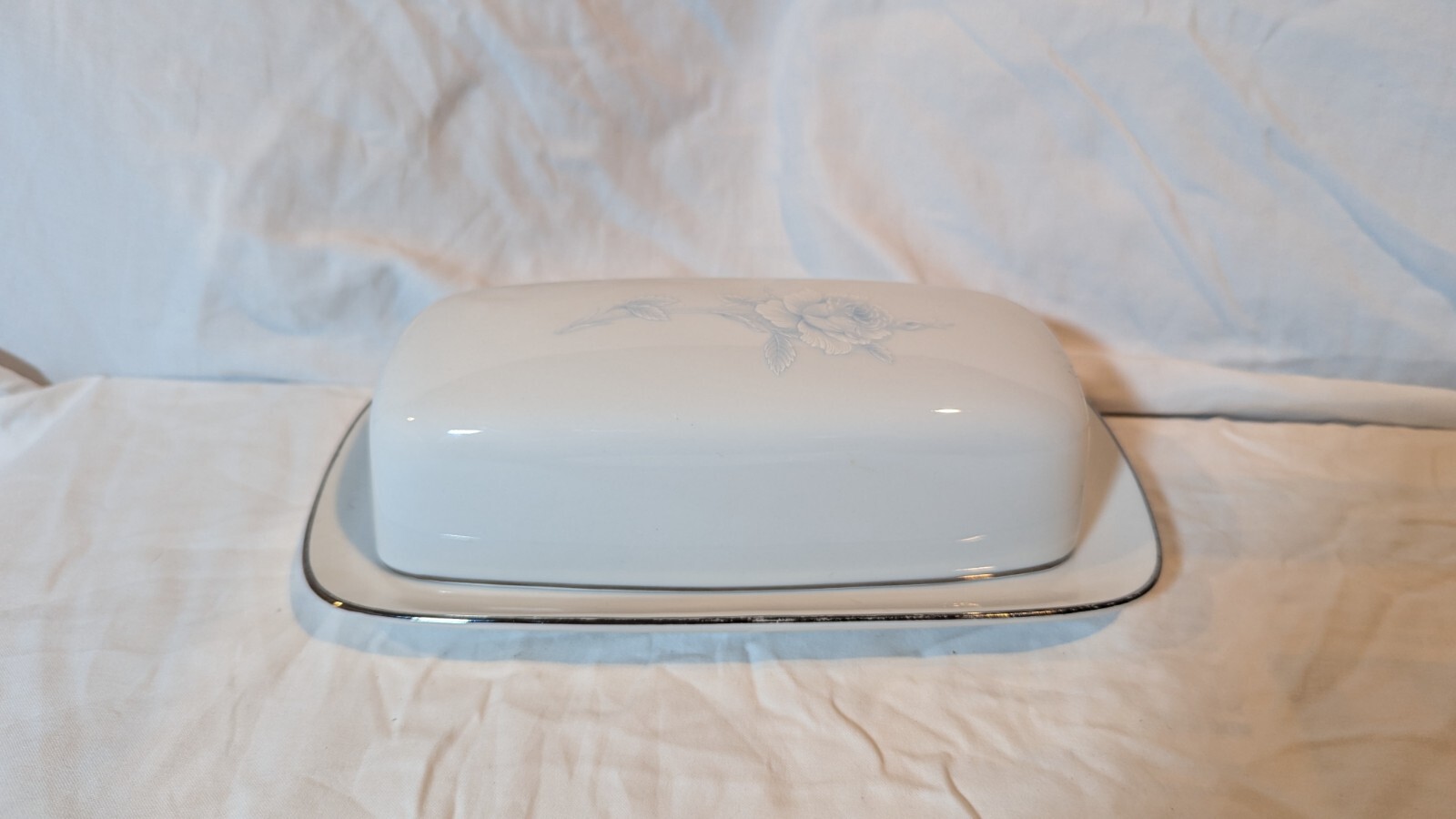 Seizan Blue Rose China butter dish Made In Japan Vintage | eBay