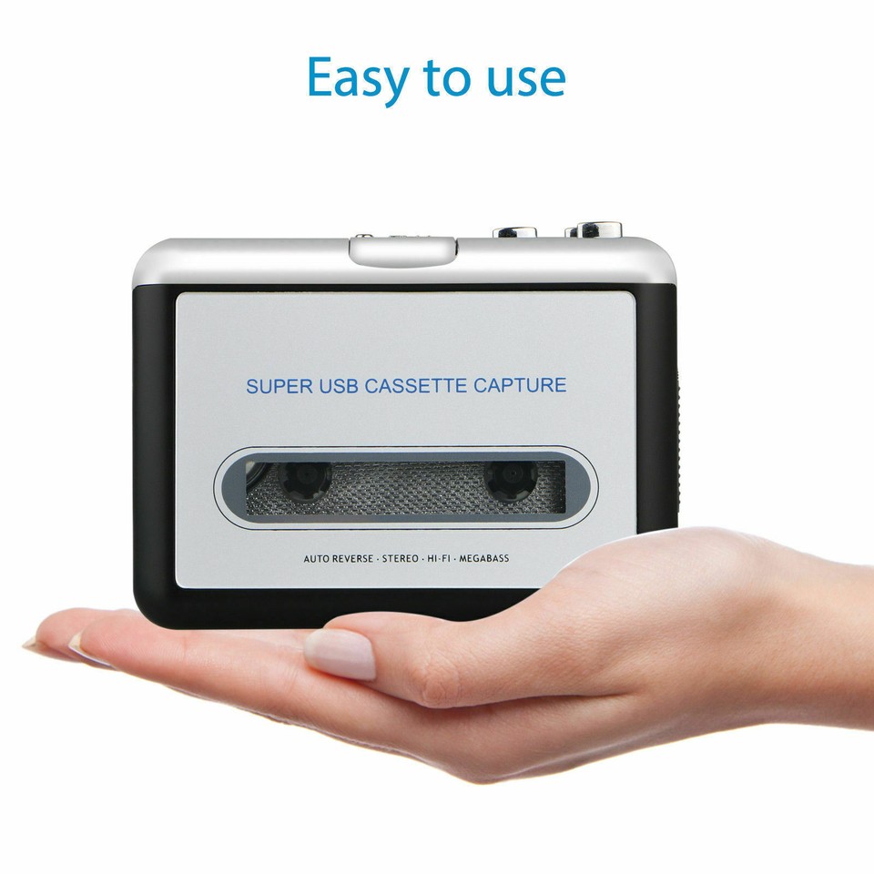 Cassette Player - Portable Converter Recorder Convert Tapes to Digital ...