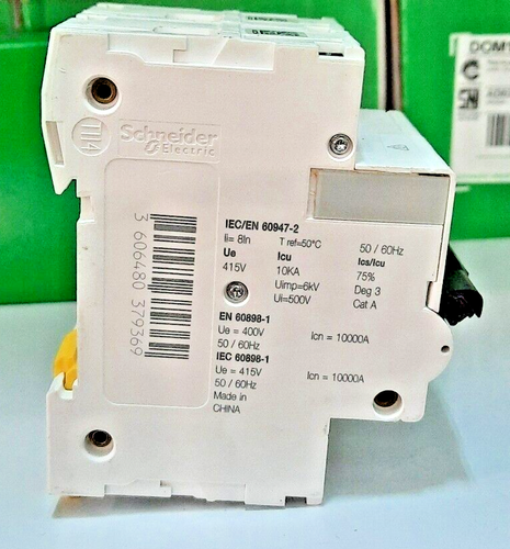 2PC Lot -A9N18362 Schneider C120N-circuit breaker-2P-100A-C curve ...