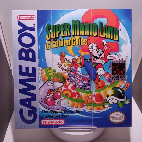 Super Mario Land 2 : 6 Golden Coins Box Art - Wood Wall Art Nintendo ...