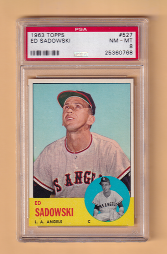 1963 Topps #527 Ed Sadowski PSA 8 NM-MT Free Shipping | eBay
