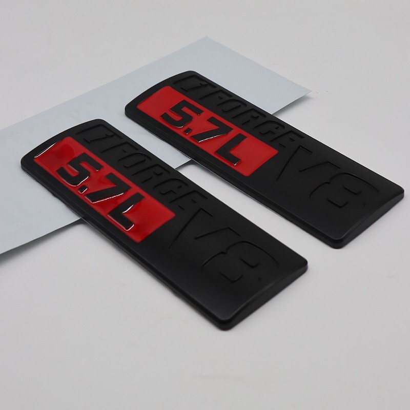 New Badge For TUNDRA SR5 Limited IFORCE 5.7L V8 Red Black Painted ...