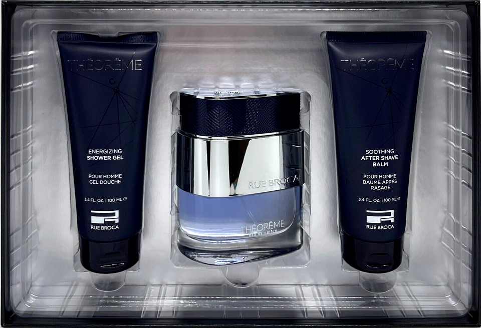 Afnan Rue Broca Theoreme 3 pcs Gift Set Men Eau De Parfum 3.0 Oz / 90 ...