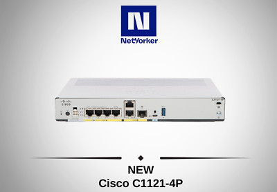 NEW Cisco C1121-4P ISR 1100 4P Dual Ge SFP Router -Same Day Shipping ...