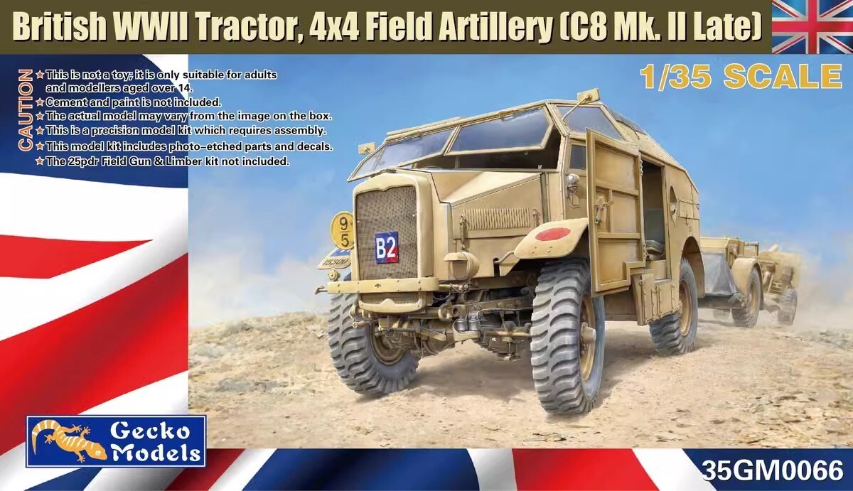 Gecko Models 1/35 35GM0066 British Tractor 4x4 Field Artillery | eBay UK