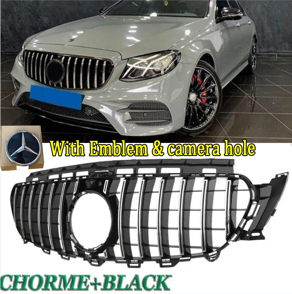 For Mercedes Benz W213 S213 E300 E400 Grill 2016-2020 Grille W/CAMERA ...